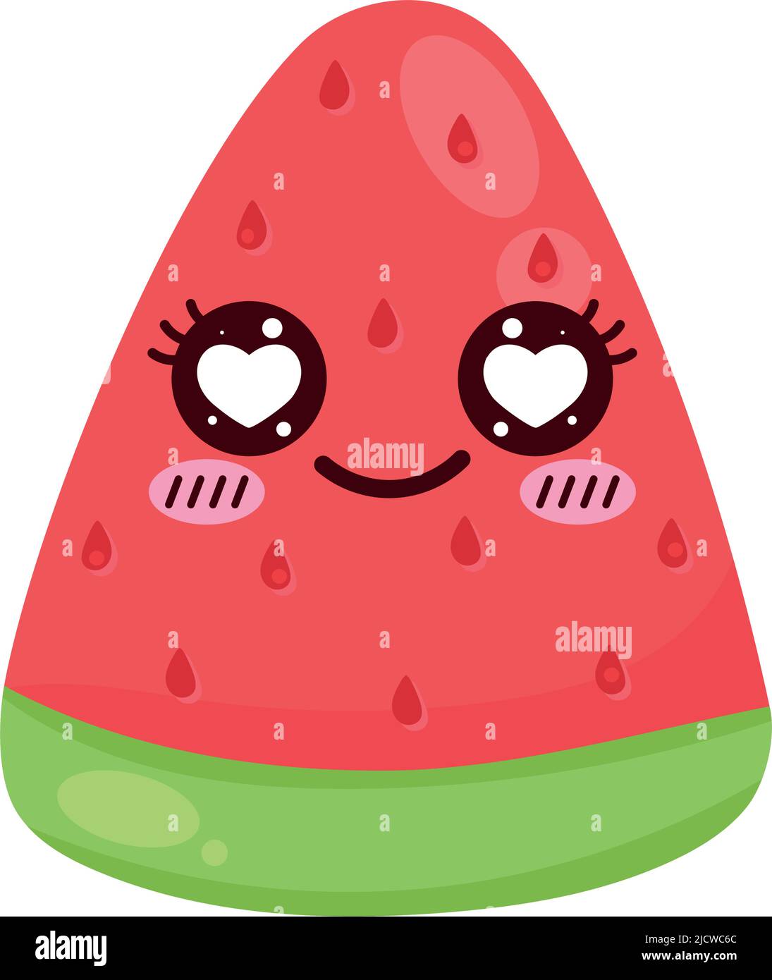 watermelon kawaii fruit comic character Stock Vector Image & Art - Alamy
