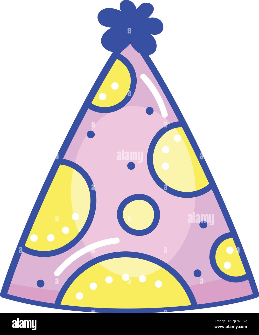 pink birthday hat party icon Stock Vector Image & Art - Alamy
