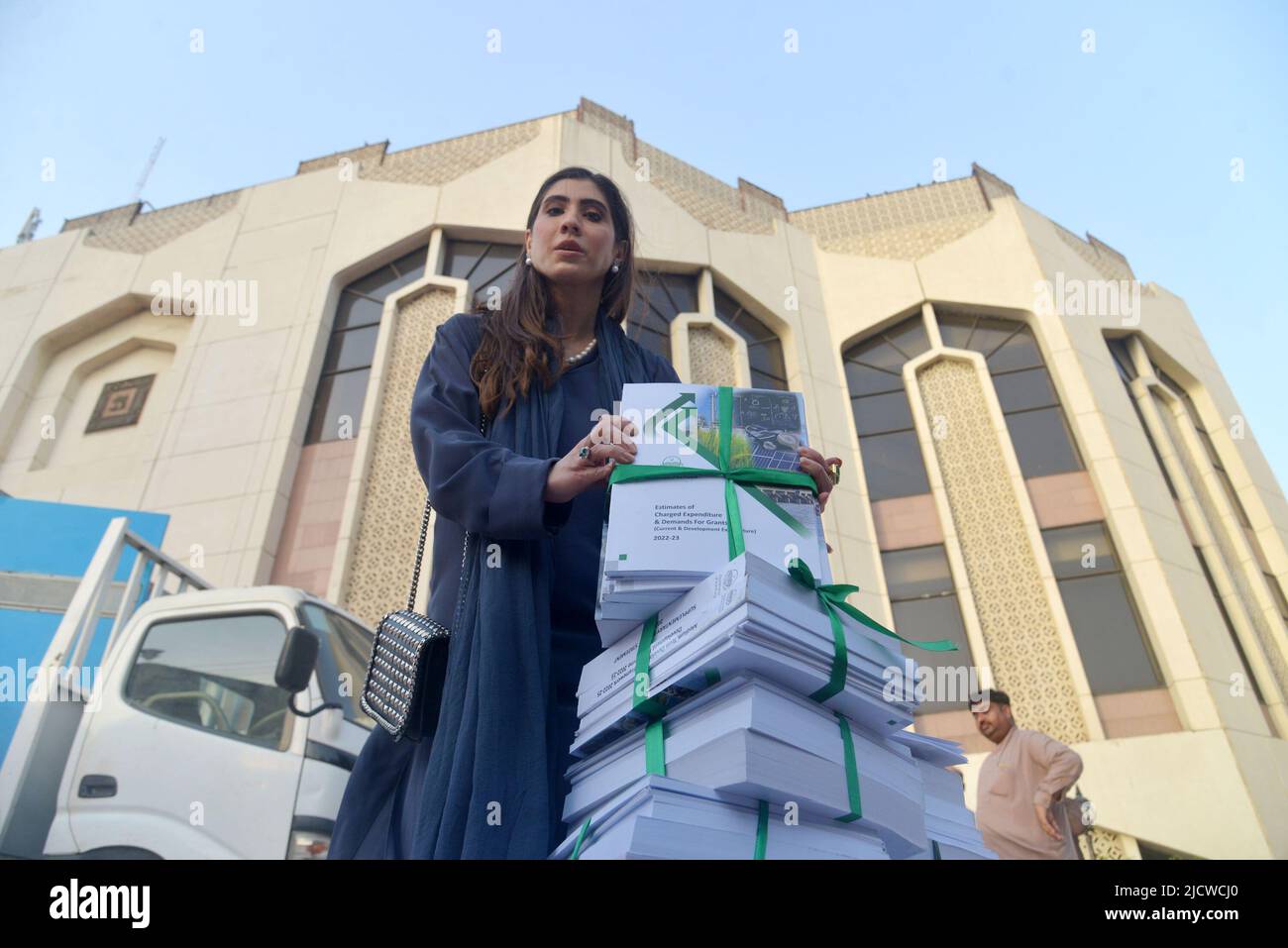 Lahore, Pakistan. 15th June, 2022. A view of the Aiwan-e-Iqbal as Provincial Minister Awais ...