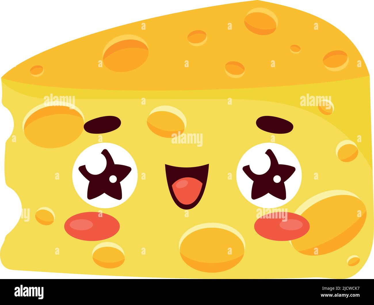 cheese kawaii food comic character Stock Vector Image & Art - Alamy