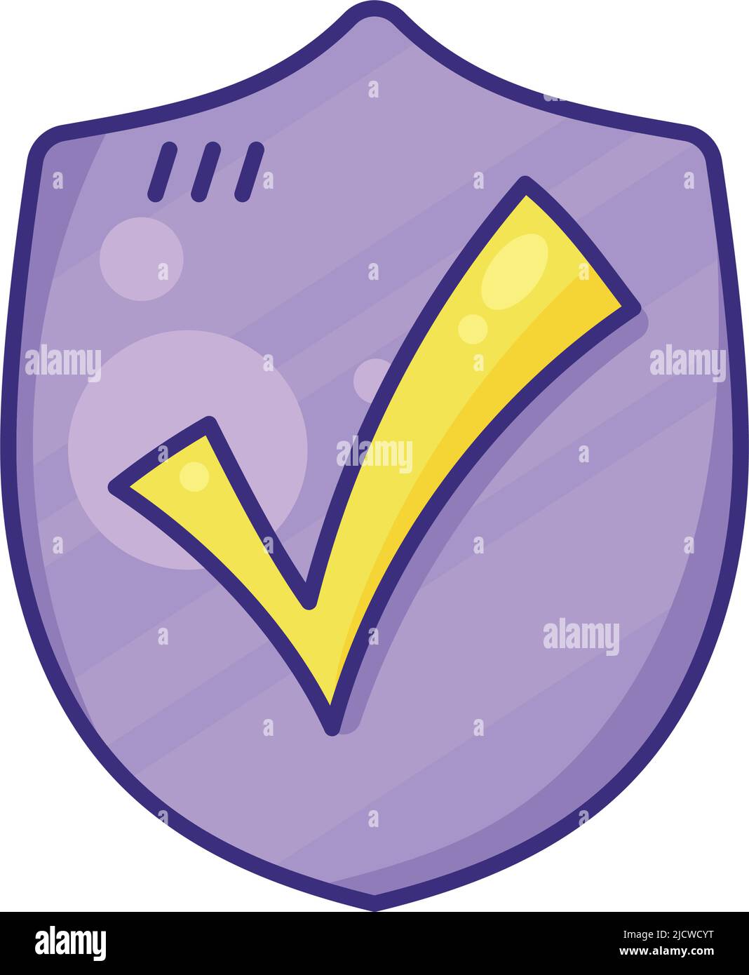 shield with check symbol icon Stock Vector Image & Art - Alamy