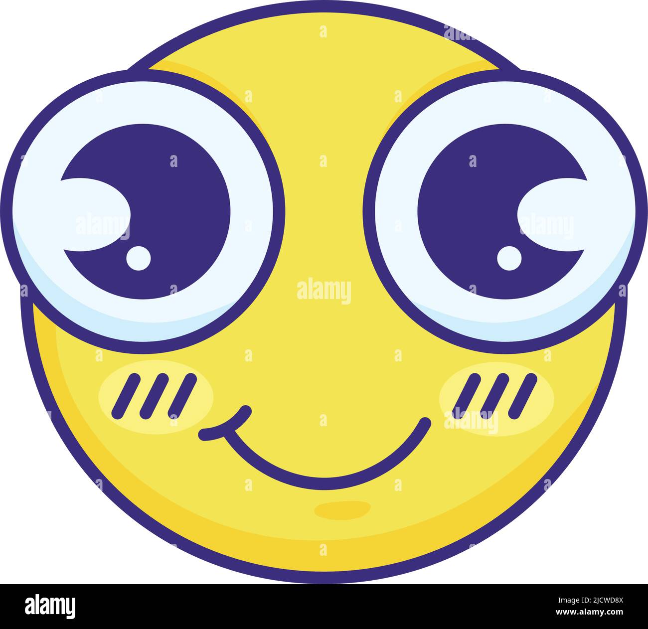 smile face emoticon character icon Stock Vector Image & Art - Alamy