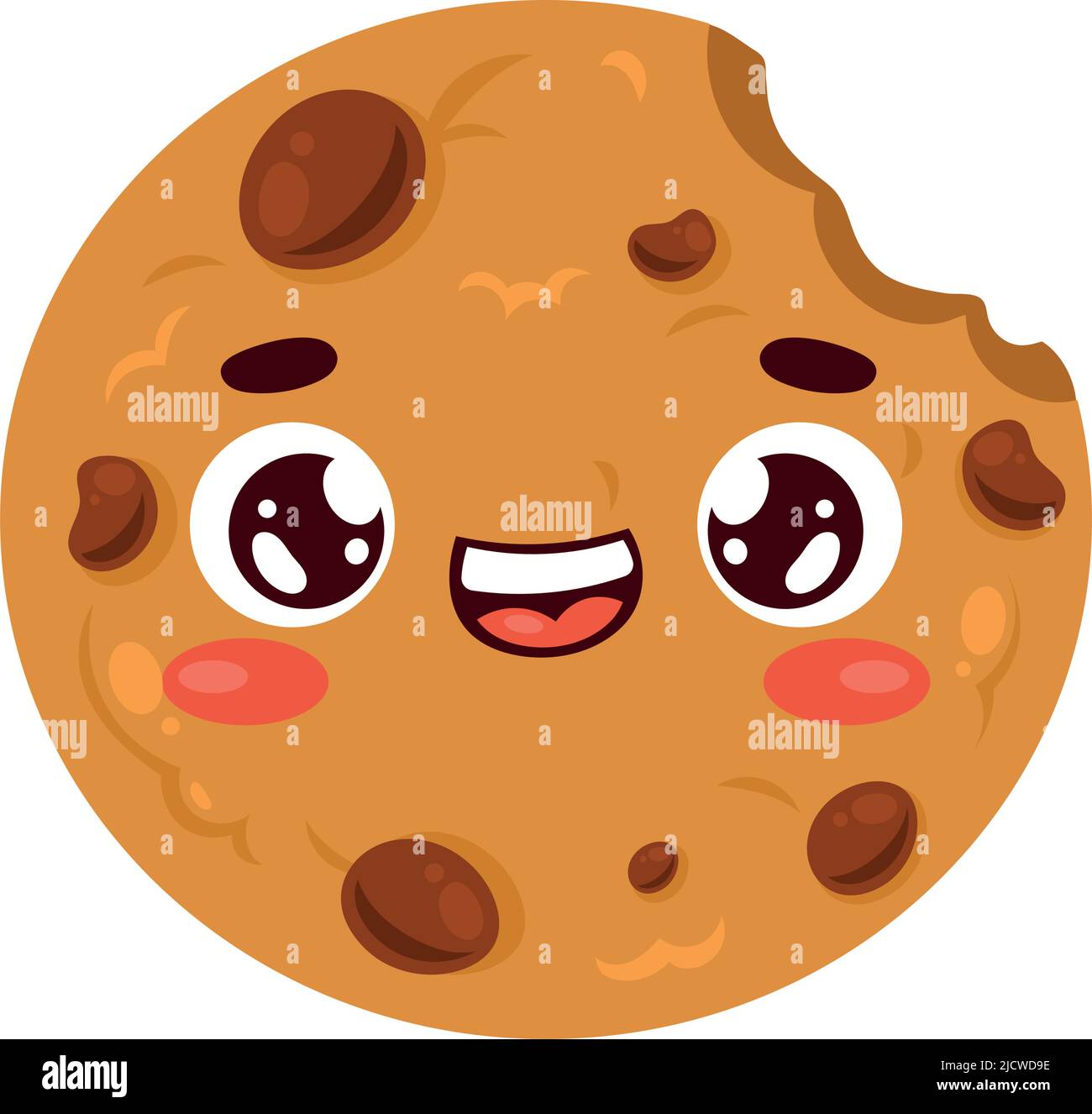 Cute Smiling Cartoon Cookie