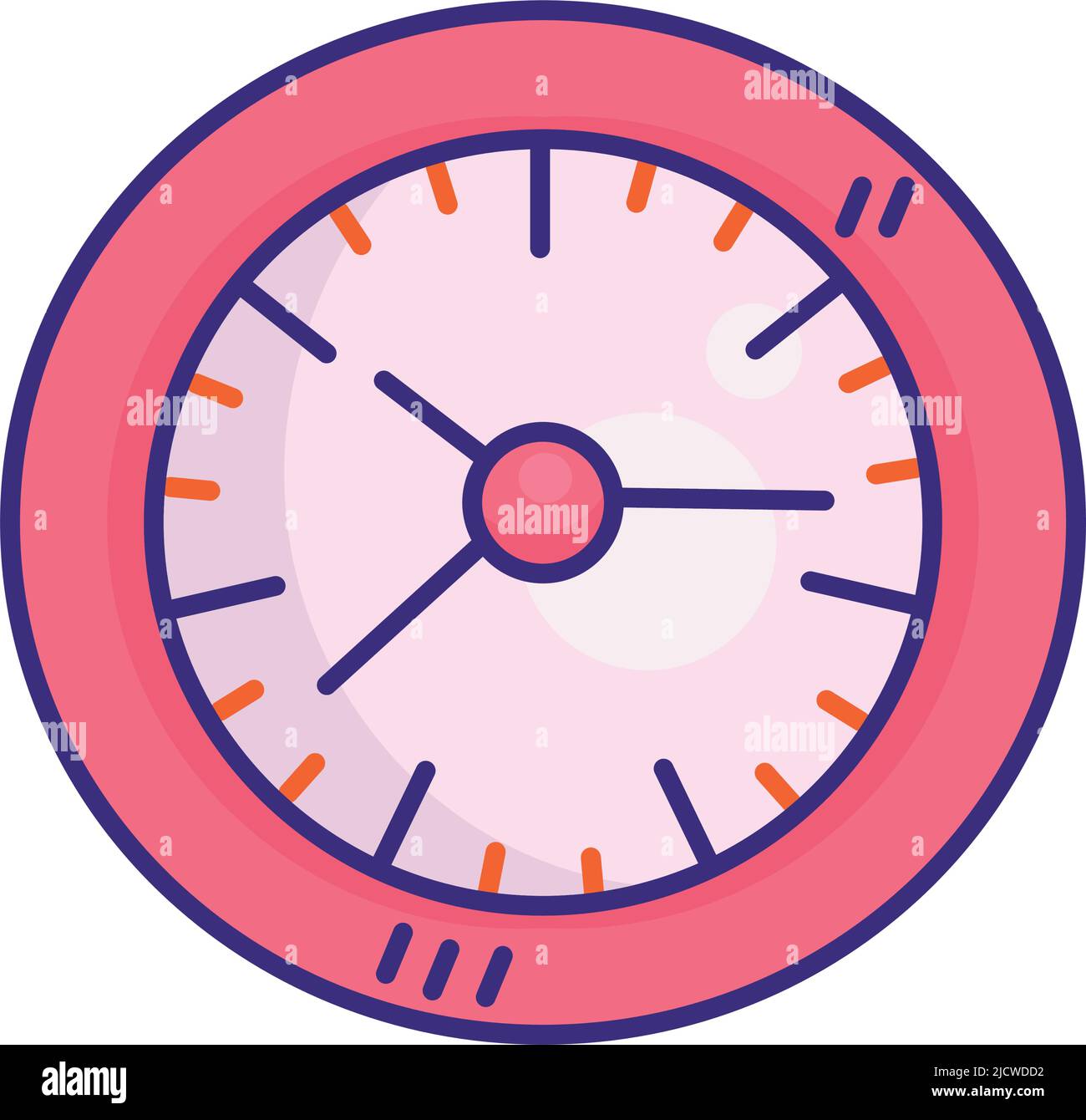red time clock watch icon Stock Vector Image & Art - Alamy