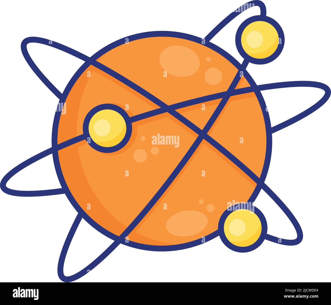 planet and orbits space icon Stock Vector Image & Art - Alamy