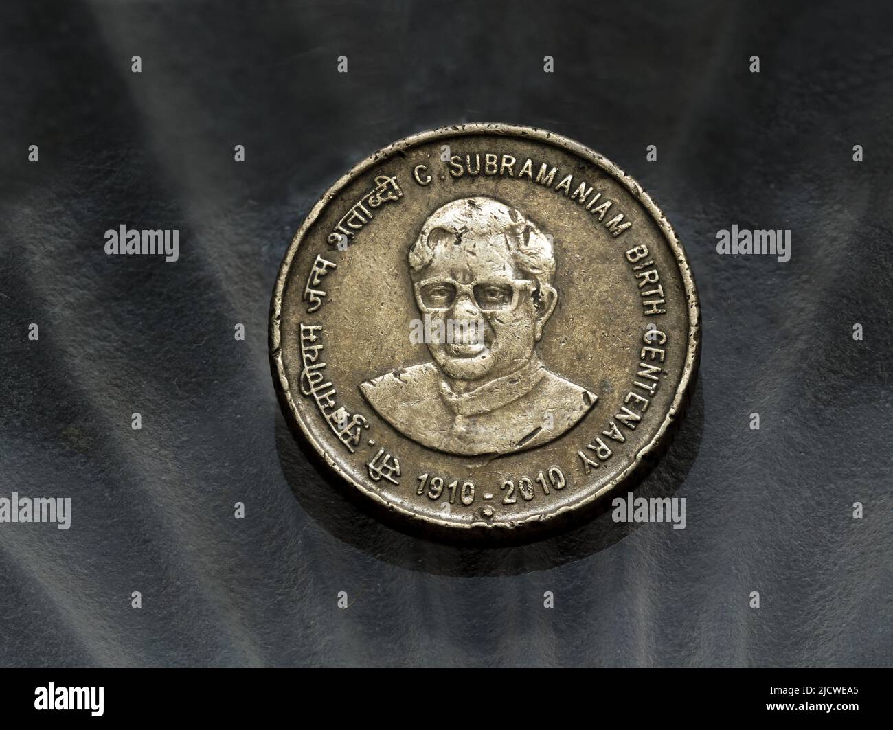 06 11 2022 Vintage Nickel brass Five Rupees 100th Anniversary of C ...