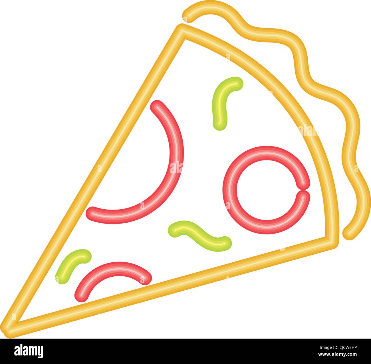 pizza neon light style icon Stock Vector Image & Art - Alamy
