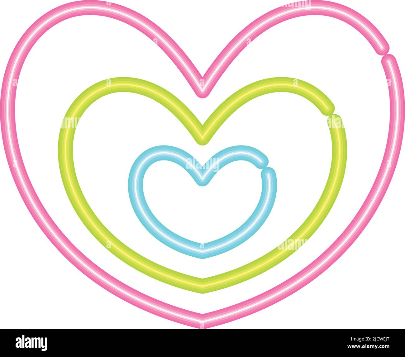 Neon hearts Cut Out Stock Images & Pictures - Alamy
