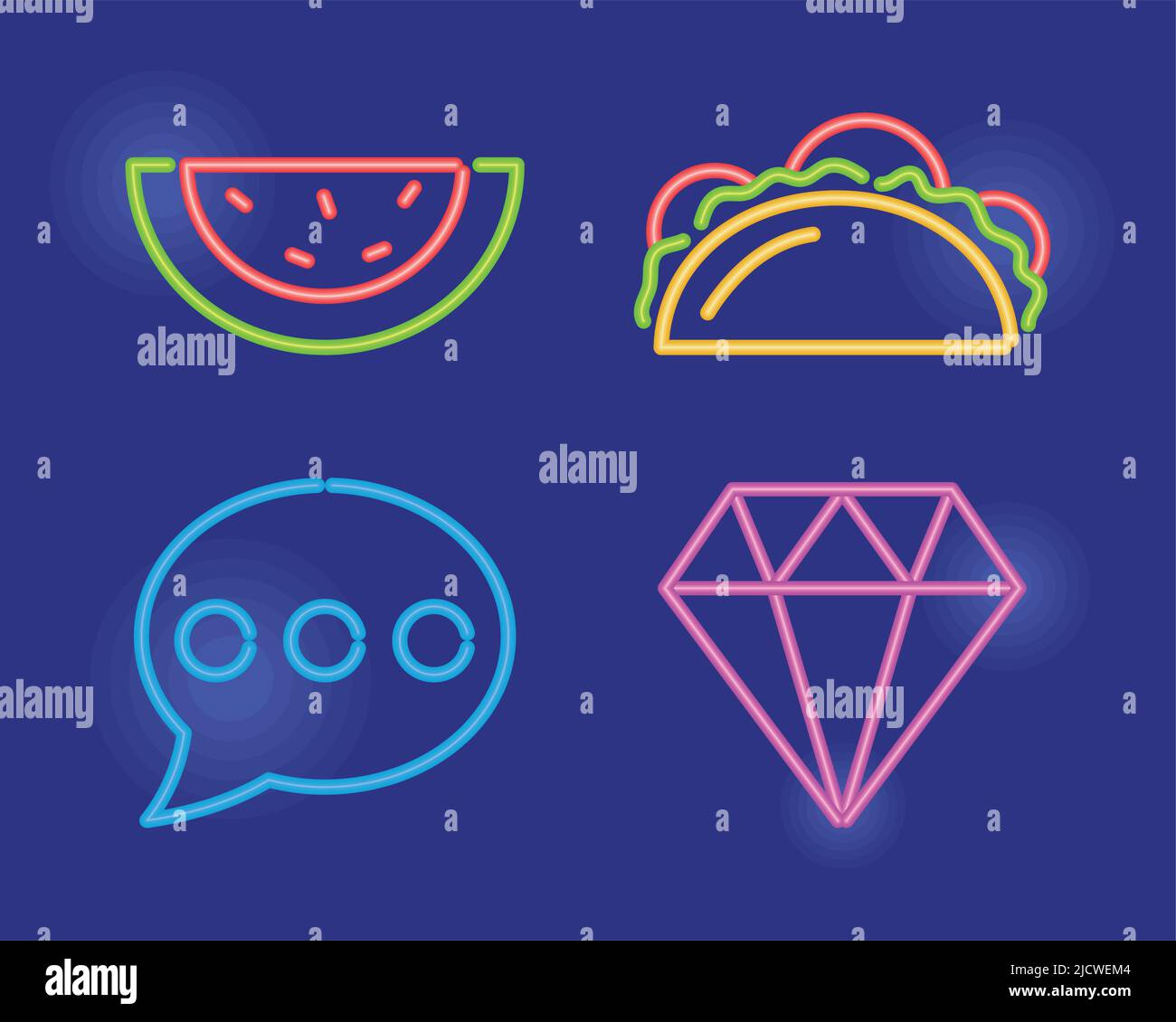 neon lights four set lamps Stock Vector Image & Art - Alamy neon lights four set lamps Stock Vector Image & Art - Alamy