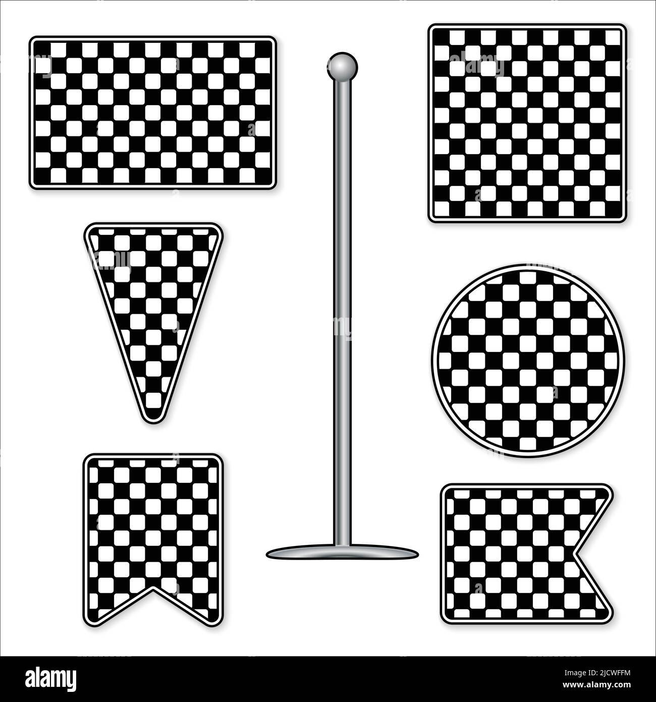 Sport flags geometric silhouette stickers Stock Vector Image & Art - Alamy