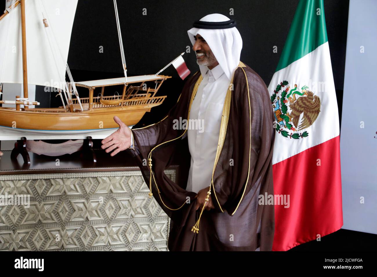Non Exclusive: June 15, 2022, Mexico City, Mexico: Qatari Ambassador to ...