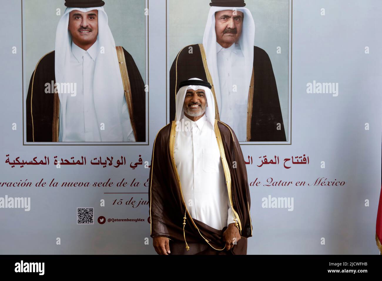Non Exclusive: June 15, 2022, Mexico City, Mexico: Qatari Ambassador to ...
