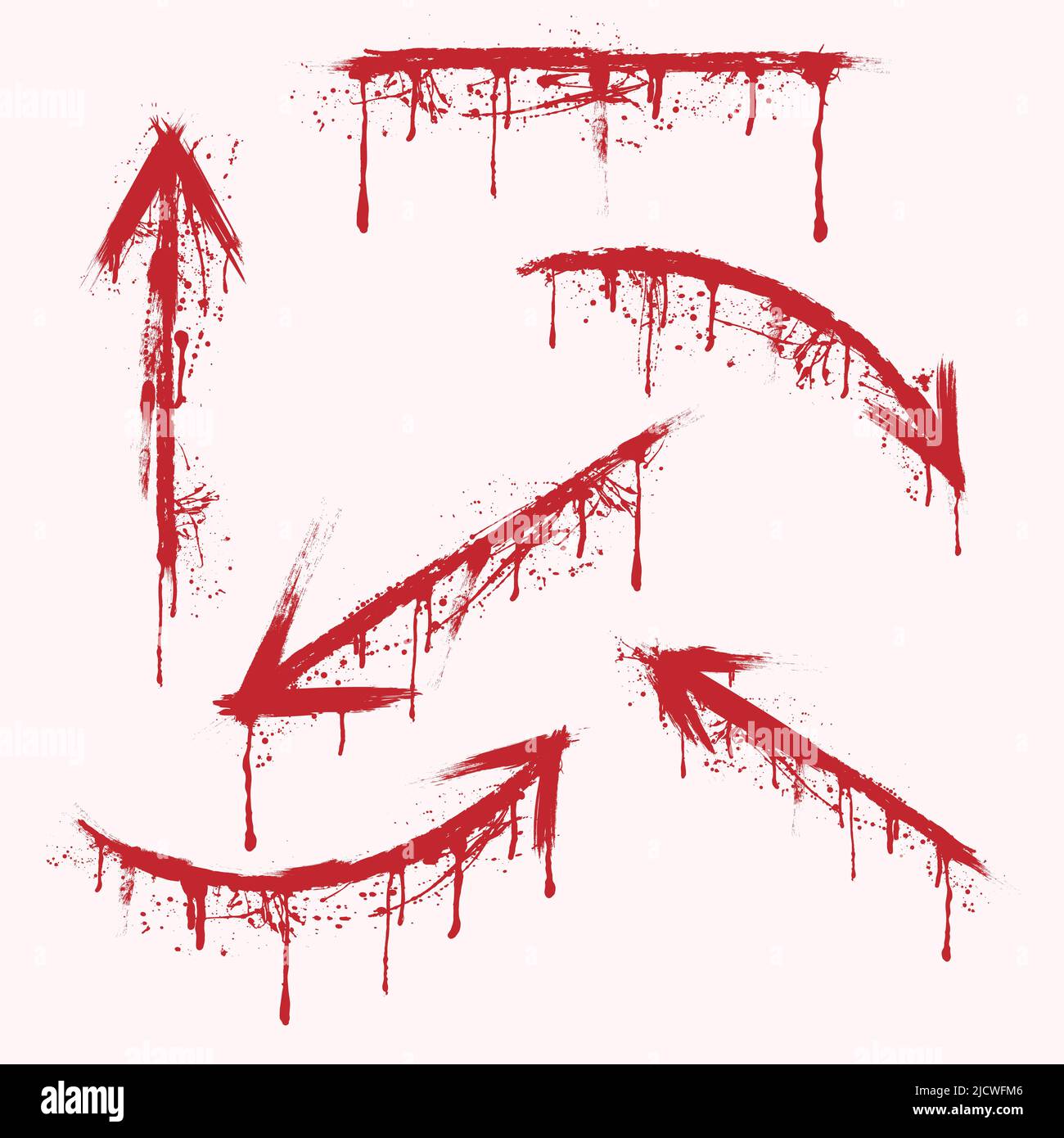 Blood splash lines arrows Stock Vector Image & Art - Alamy