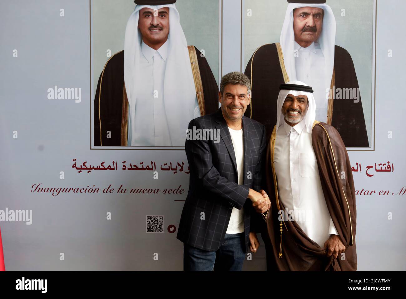 Non Exclusive: June 15, 2022, Mexico City, Mexico: Qatari Ambassador to ...