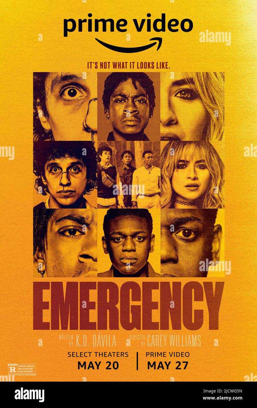 EMERGENCY (2022), directed by CAREY WILLIAMS. Credit: AMAZON STUDIOS / Album Stock Photo - Alamy