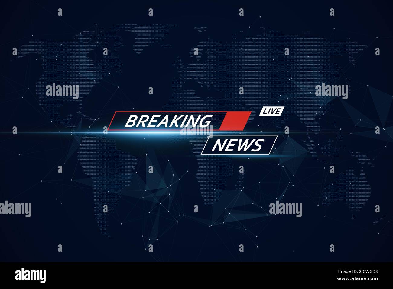 Template of breaking news background page with dark backdrop. 3D ...