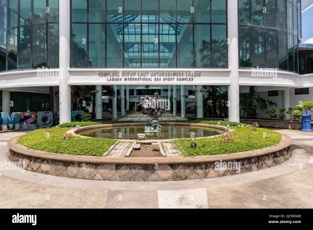 Labuan, Malaysia-June 09, 2021: View of the Labuan International sea ...