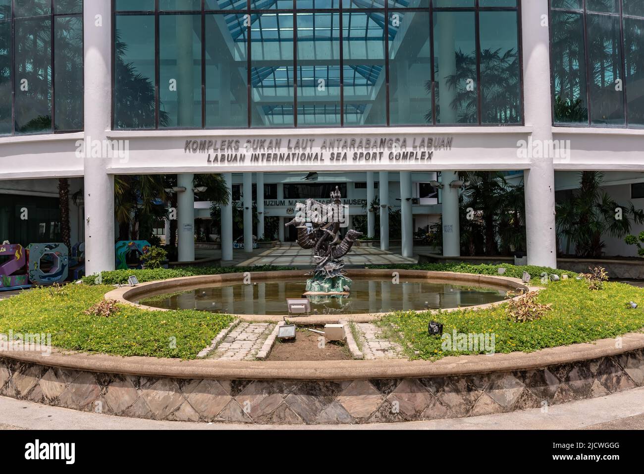 Labuan, Malaysia-June 09, 2021: View of the Labuan International sea ...