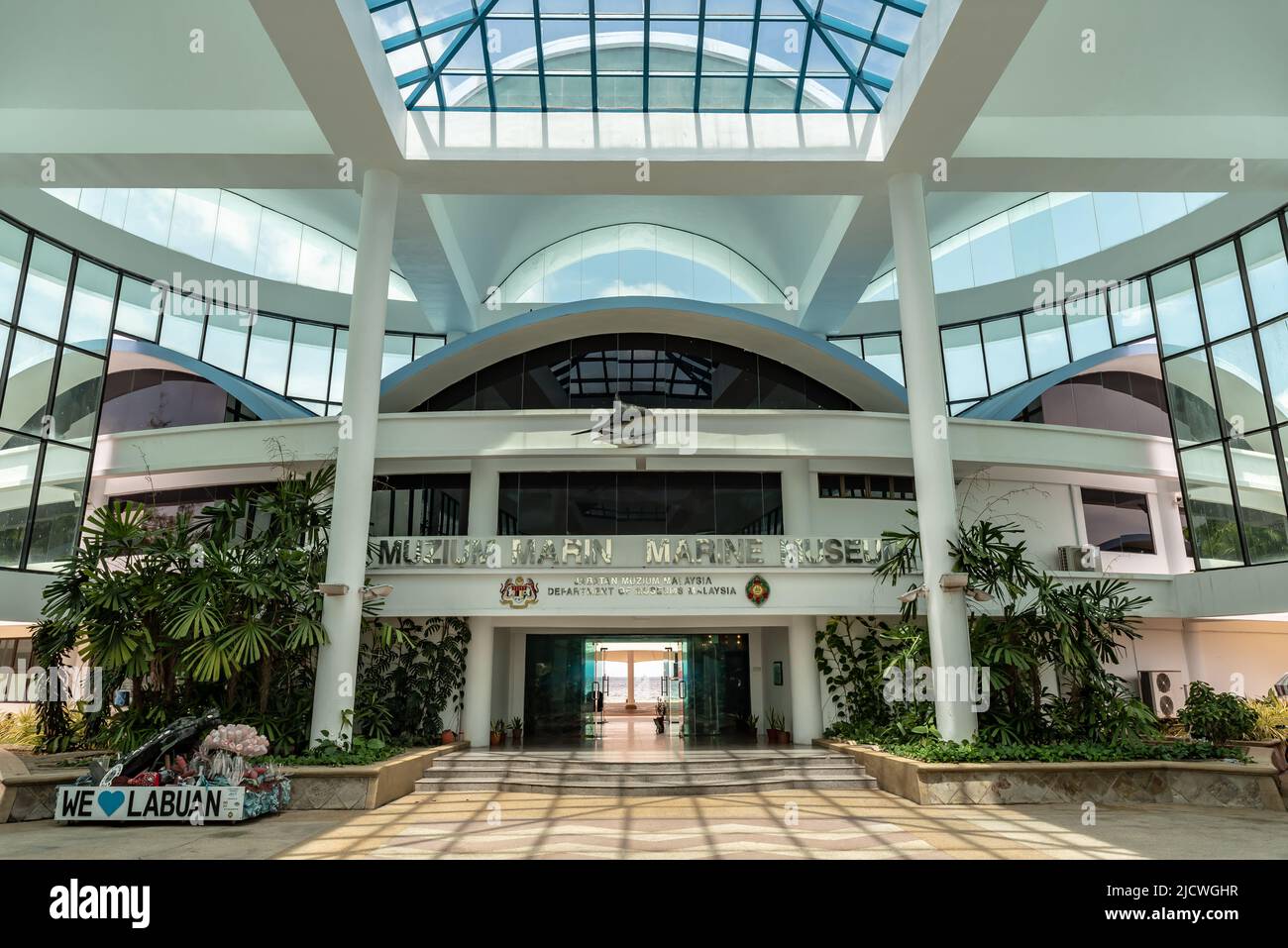 Labuan, Malaysia-June 09, 2021: View of the Labuan International sea ...