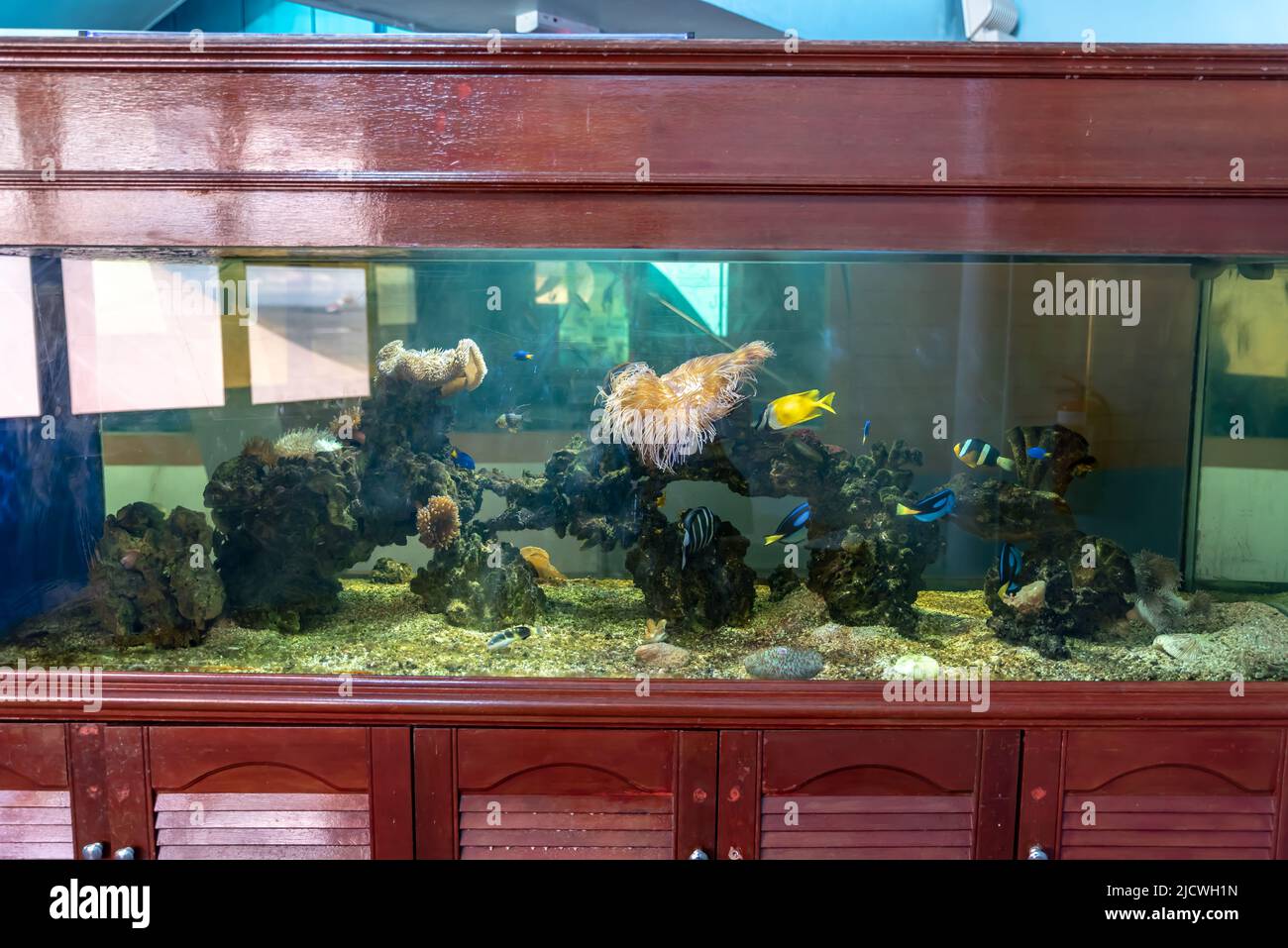 Labuan, Malaysia-June 09, 2021: View of the Labuan International sea ...