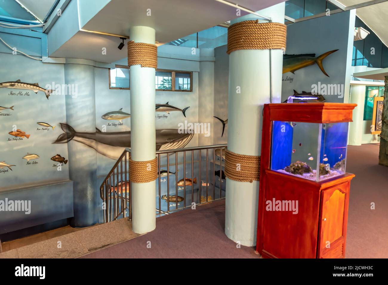 Labuan, Malaysia-June 09, 2021: View of the Labuan International sea ...