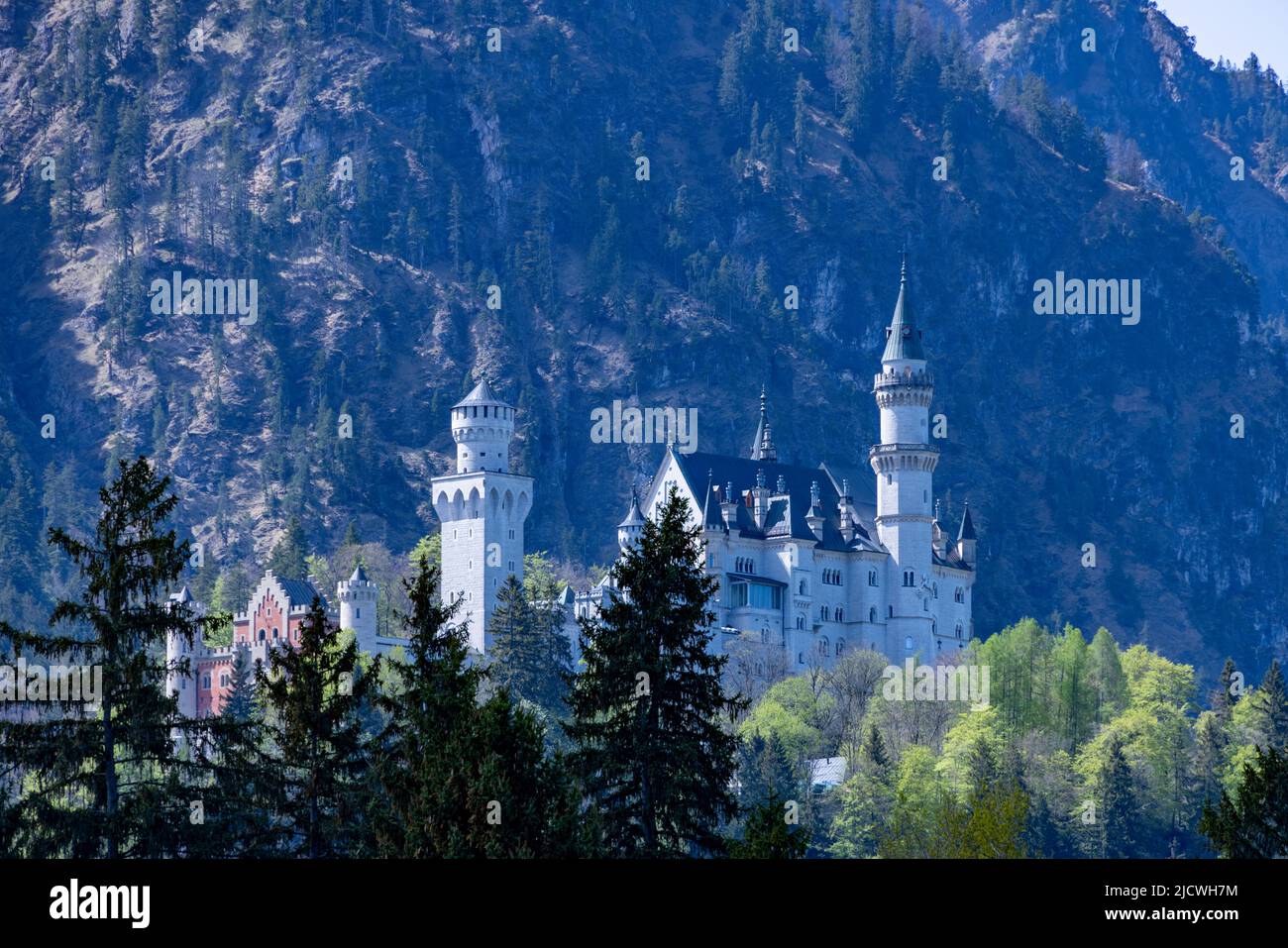 view of Neuschwanstein Castle, Bavaria, Germany Stock Photo - Alamy