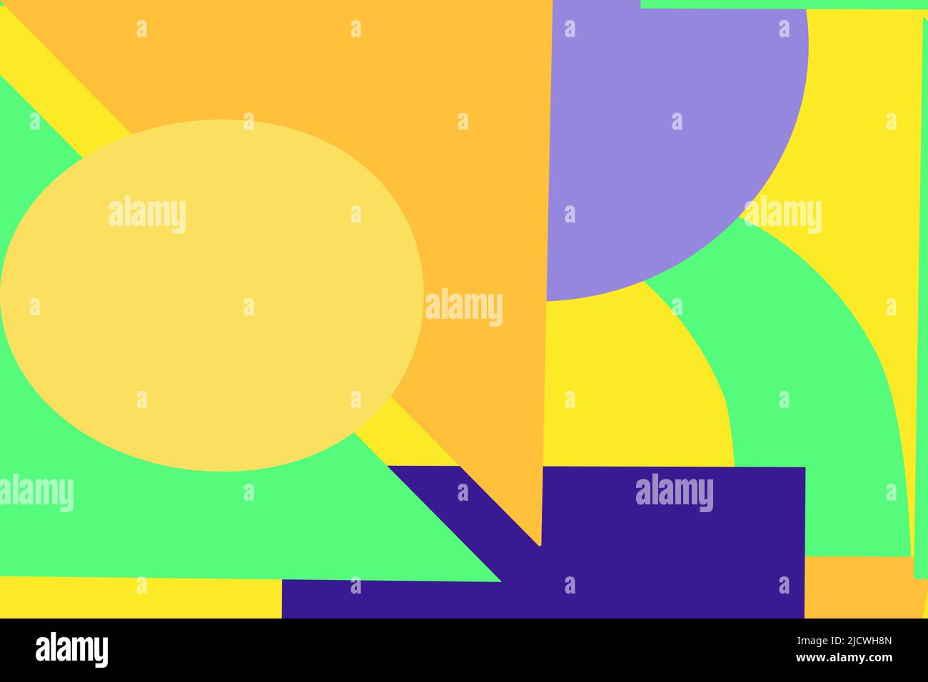 Rainbow shapes, curves, arcs. Abstract background withe various lines ...