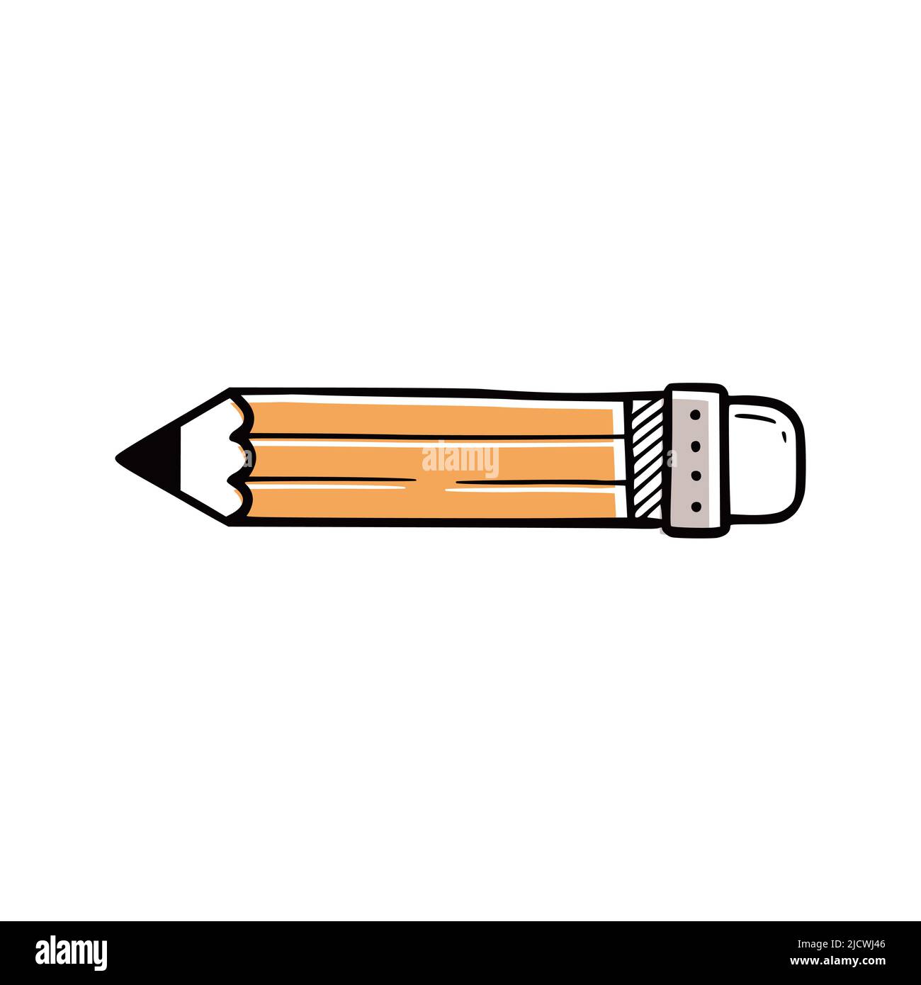 Pencil element. Doodle sketch scribble style. Hand drawn pencil vector ...