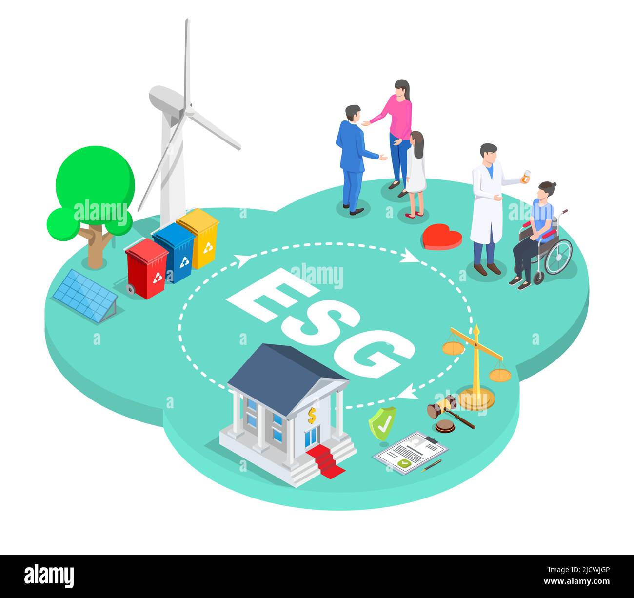 Esg icon environmental social Cut Out Stock Images & Pictures - Alamy