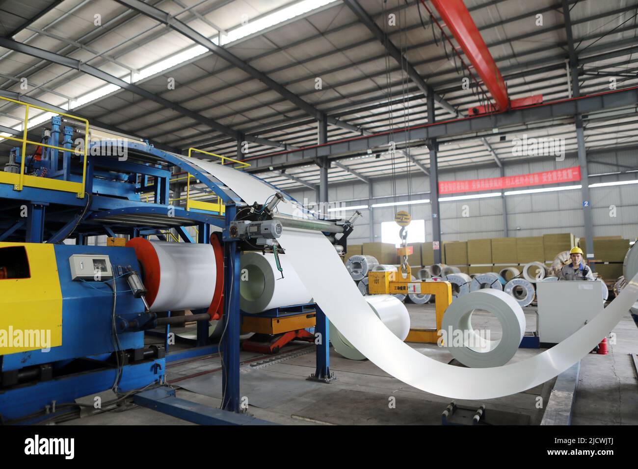 CHONGQING, CHINA - JUNE 16, 2022 - Employees produce new building ...