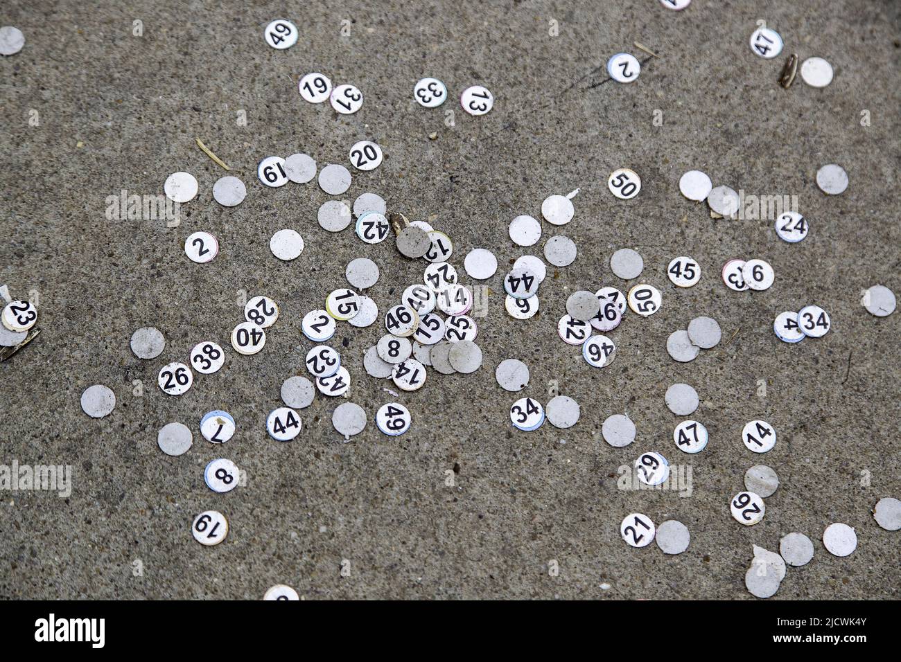 Detail of game of chance in an old fair, party and fun Stock Photo - Alamy