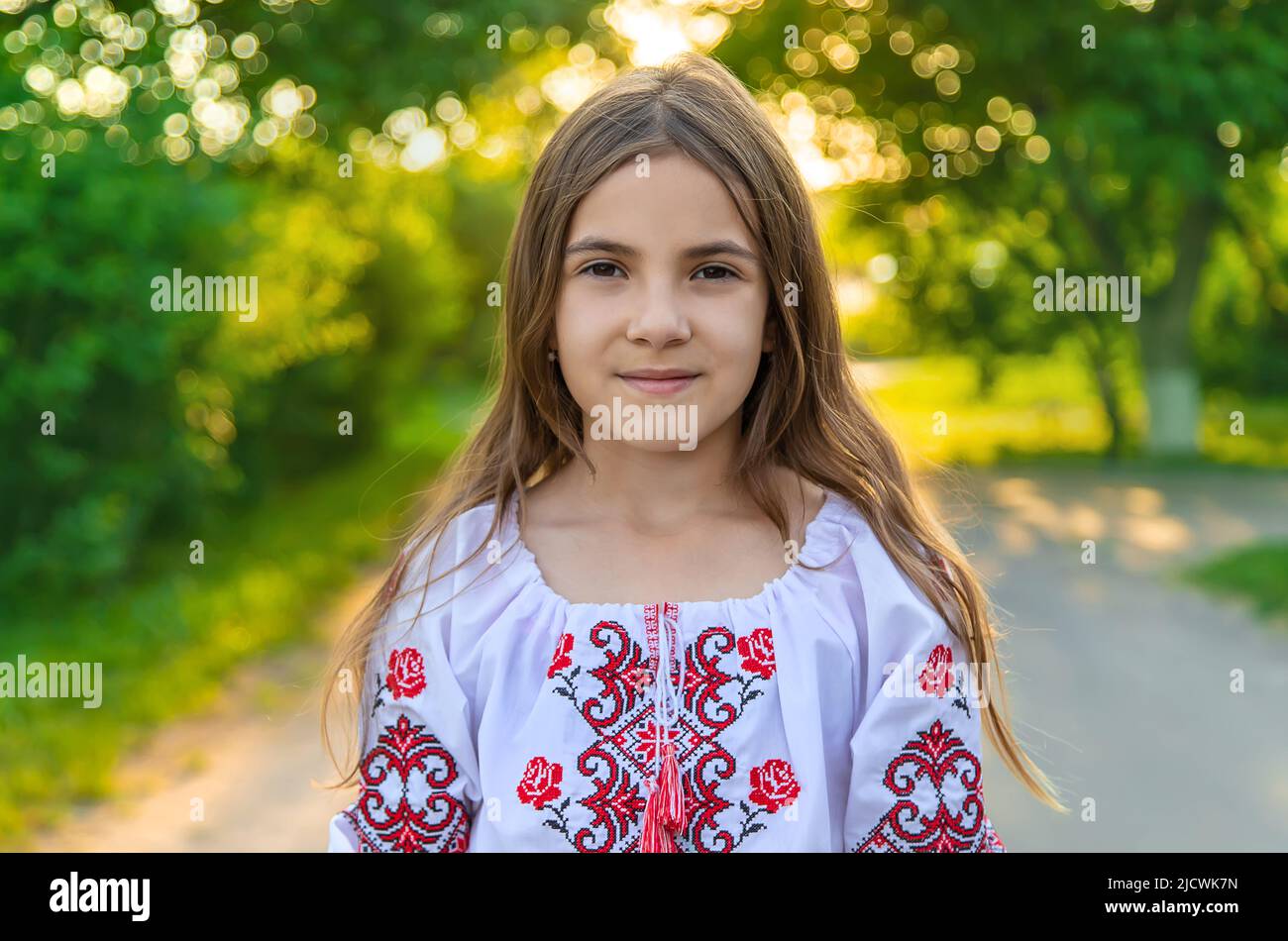 Ukrainian girl child in vyshyvanka. Selective focus Stock Photo - Alamy