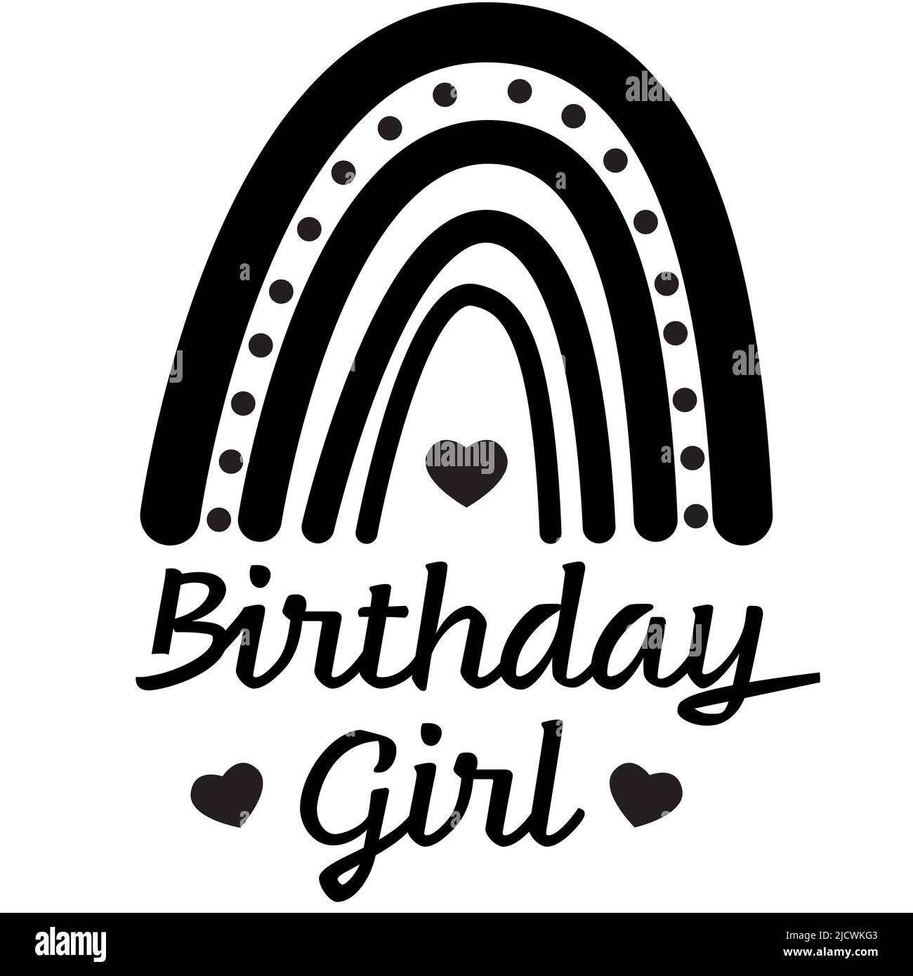 birthday girl lettering Greeting. birthday girl sign. Boho for little ...