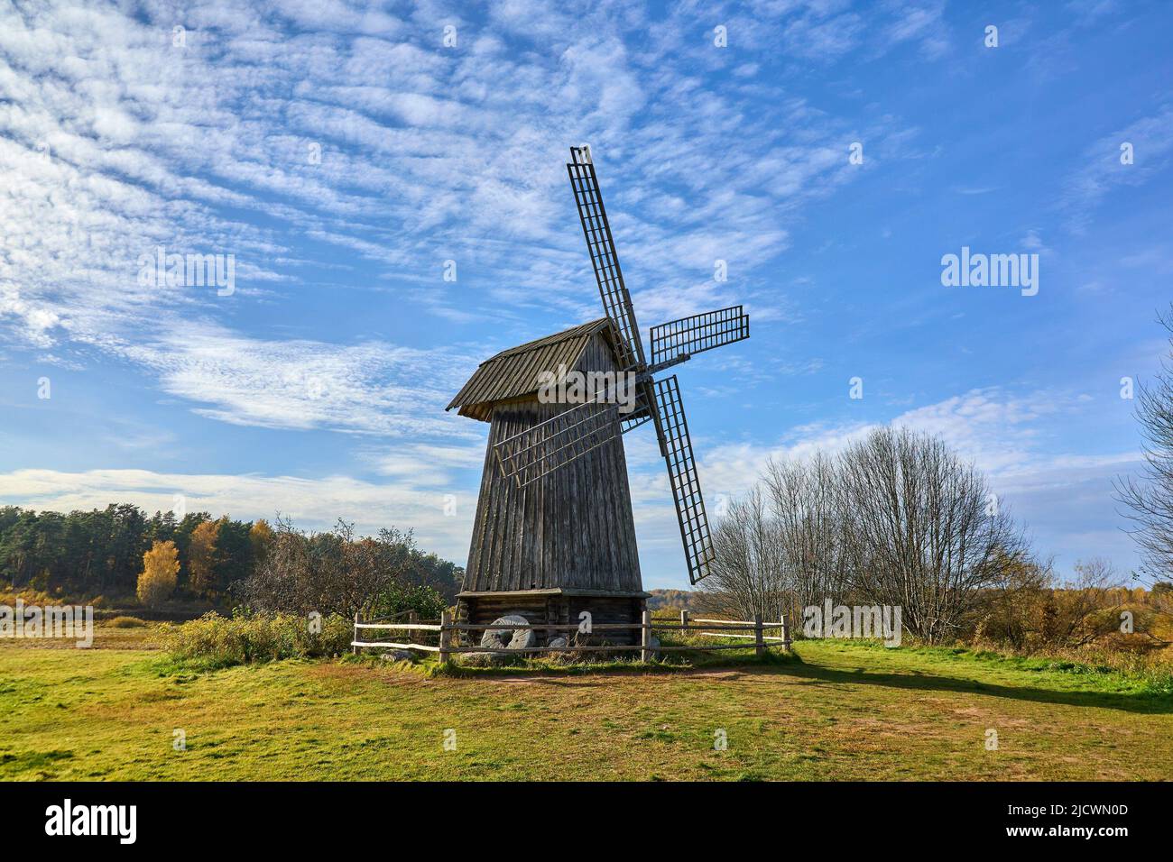Windmill rustic scene hi-res stock photography and images - Alamy