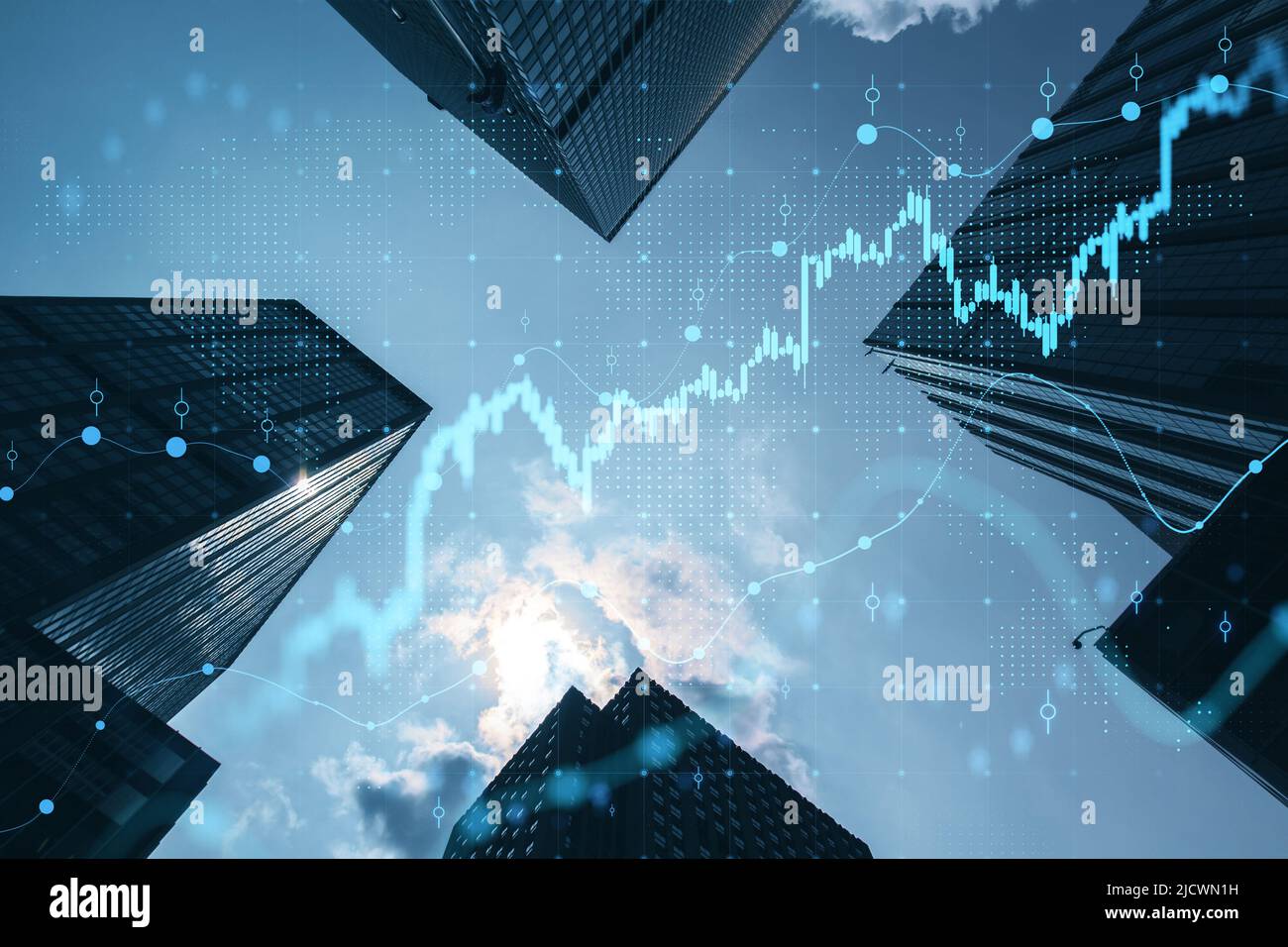 Skyscrapers graph chart hi-res stock photography and images - Alamy