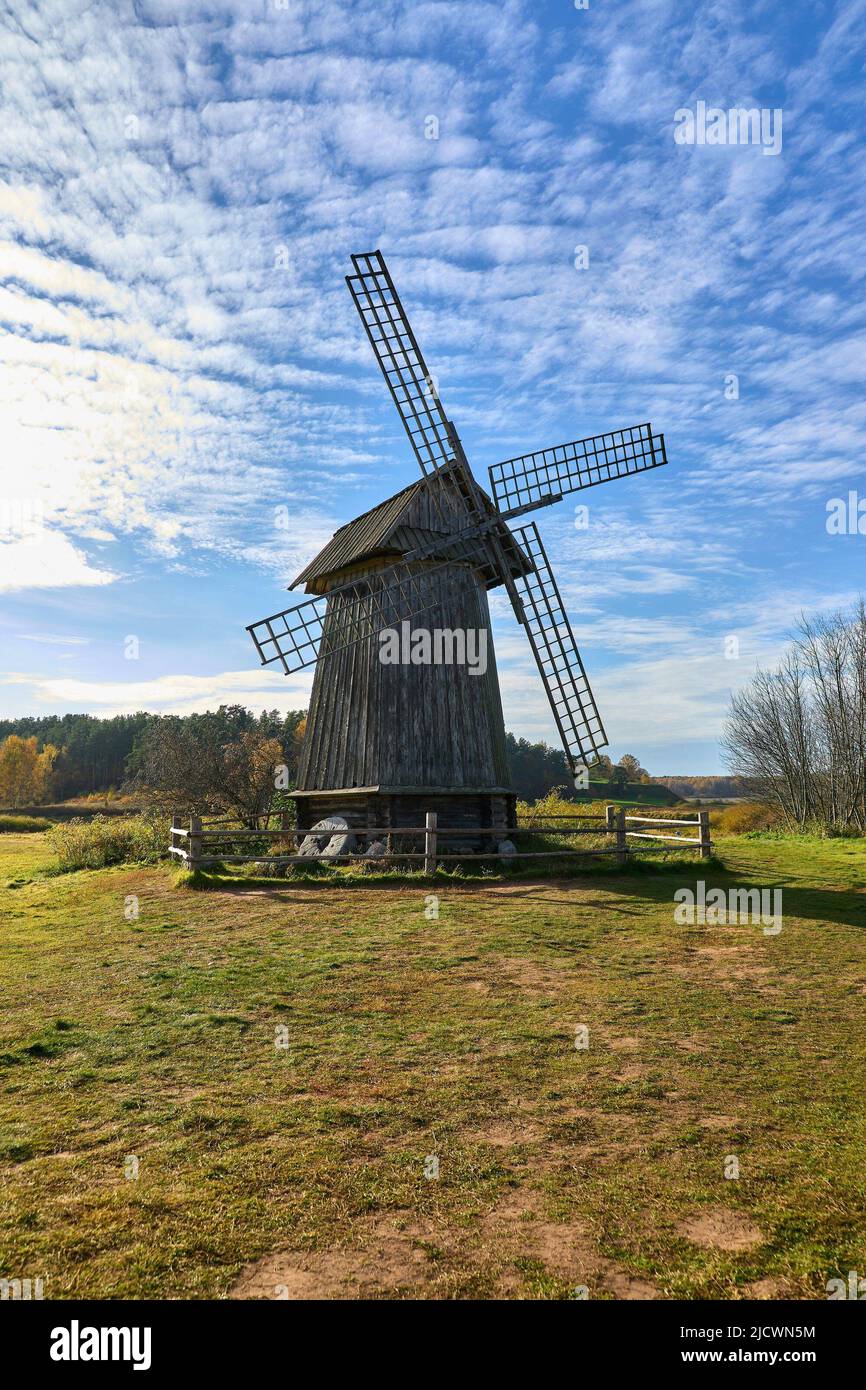 Awesome windmill standing in the field. High quality Stock Photo - Alamy