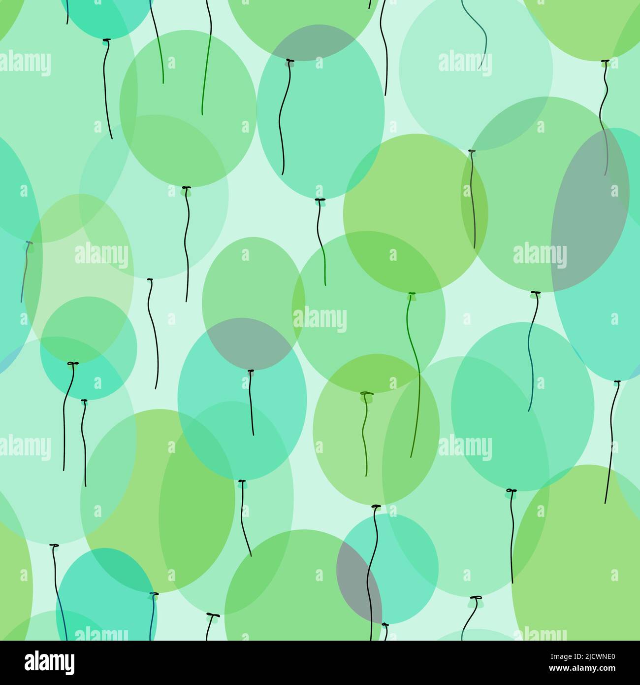 Birthday seamless cartoon balloons pattern for kids and gifts and cards ...