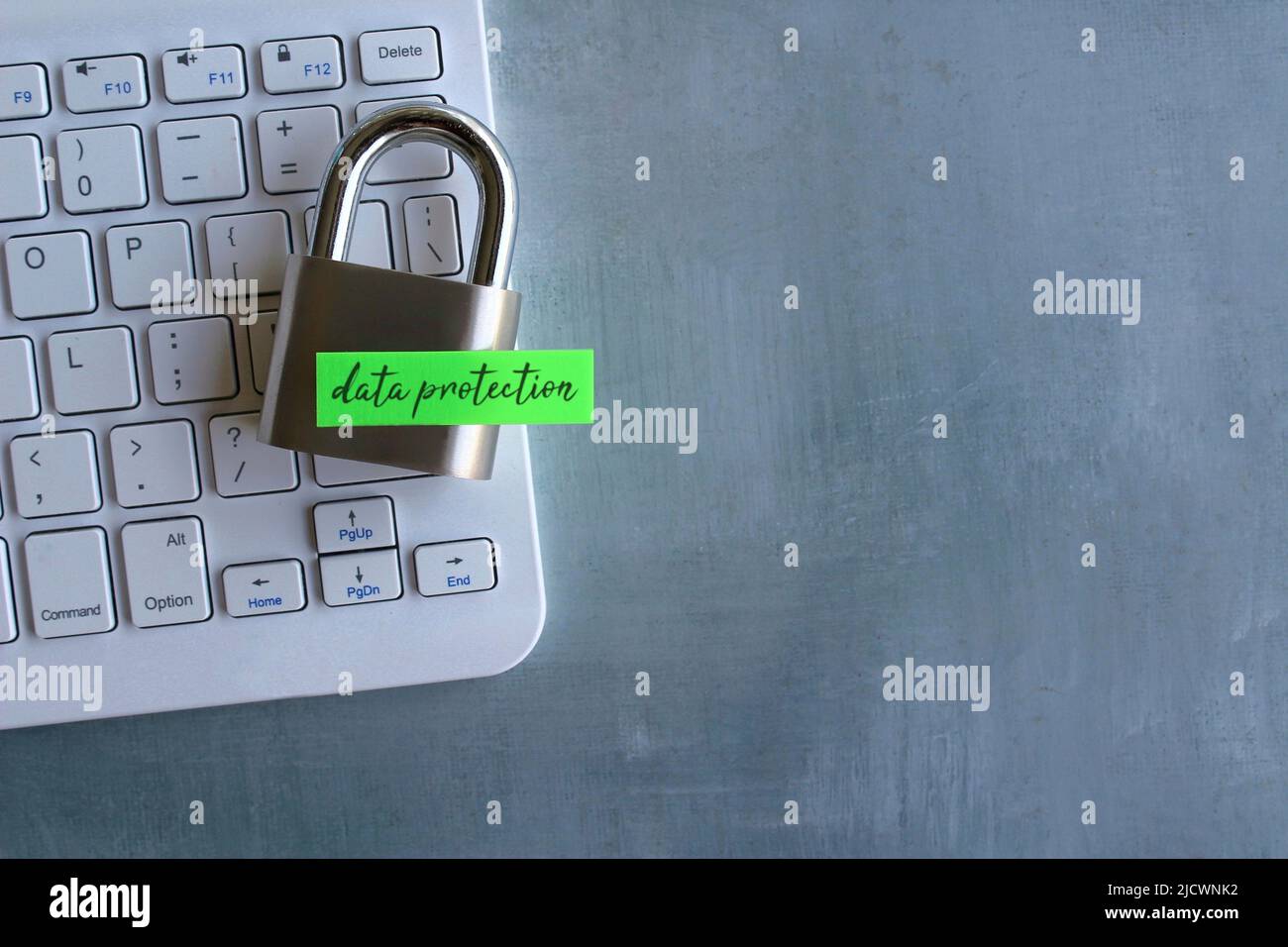 Padlock With Text Data Protection On Computer Keyboard Data Protection Cyber Security Concept