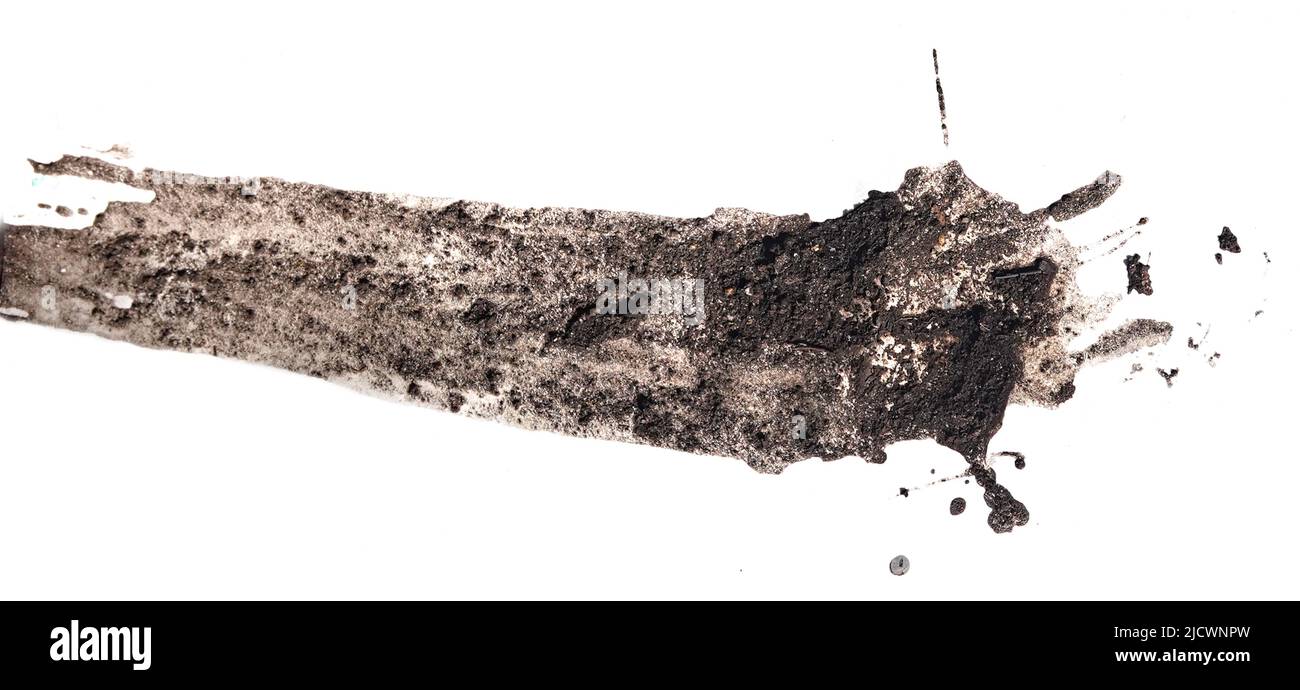 Mud stain isolated on white background Stock Photo - Alamy