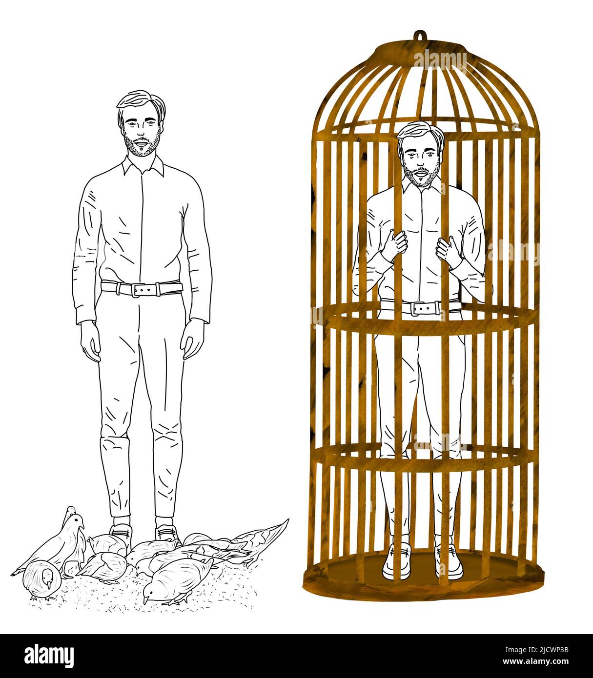 Outdoor escape drawing hi-res stock photography and images - Alamy