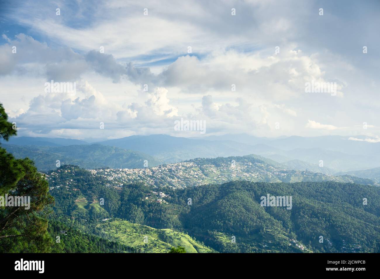 Landscape in the morning, Almora, Uttarakhand, India Stock Photo - Alamy