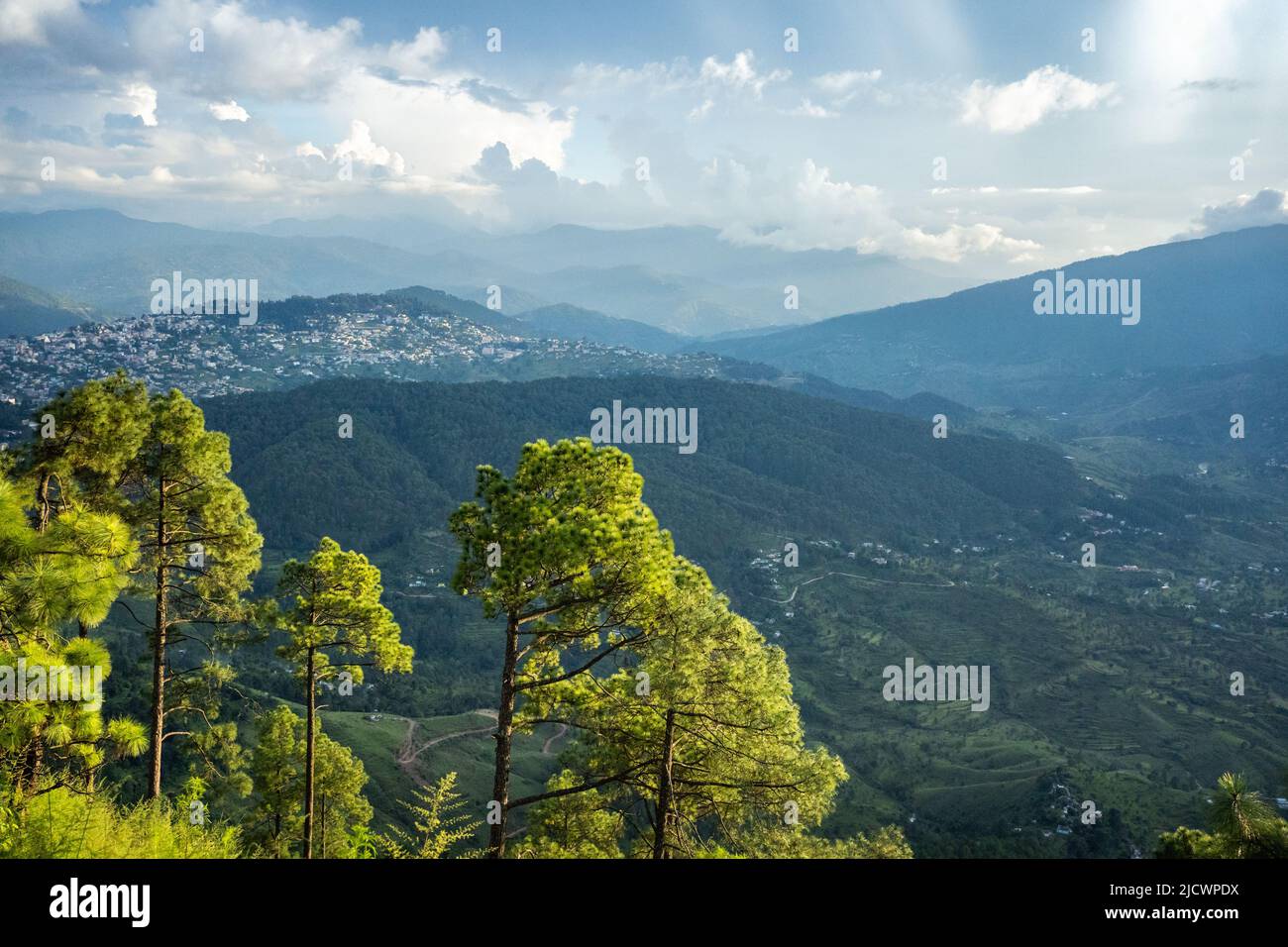 Landscape in the morning, Almora, Uttarakhand, India Stock Photo - Alamy