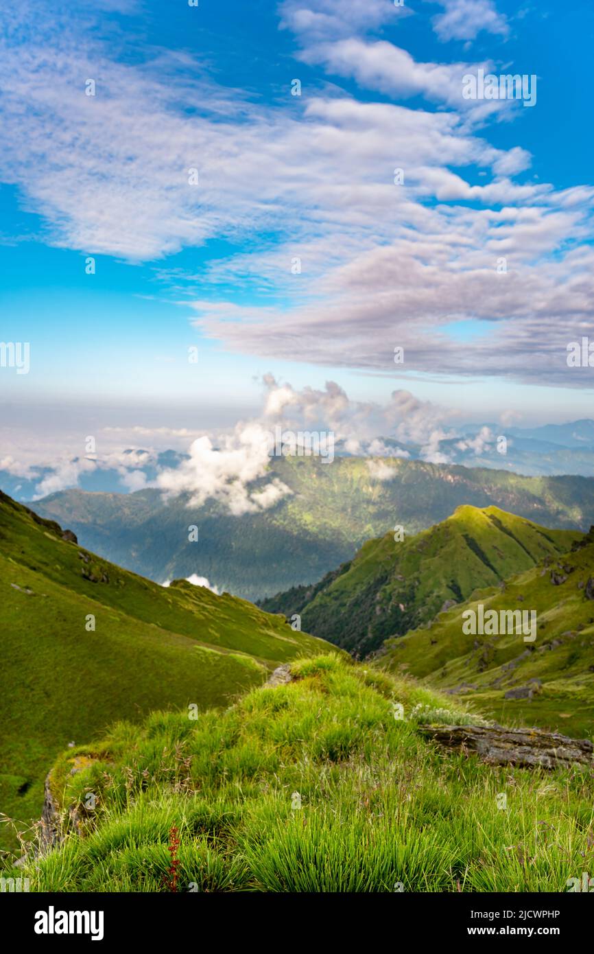 The Khaliya Top is a meandering meadow surrounded by snowy peaks ...