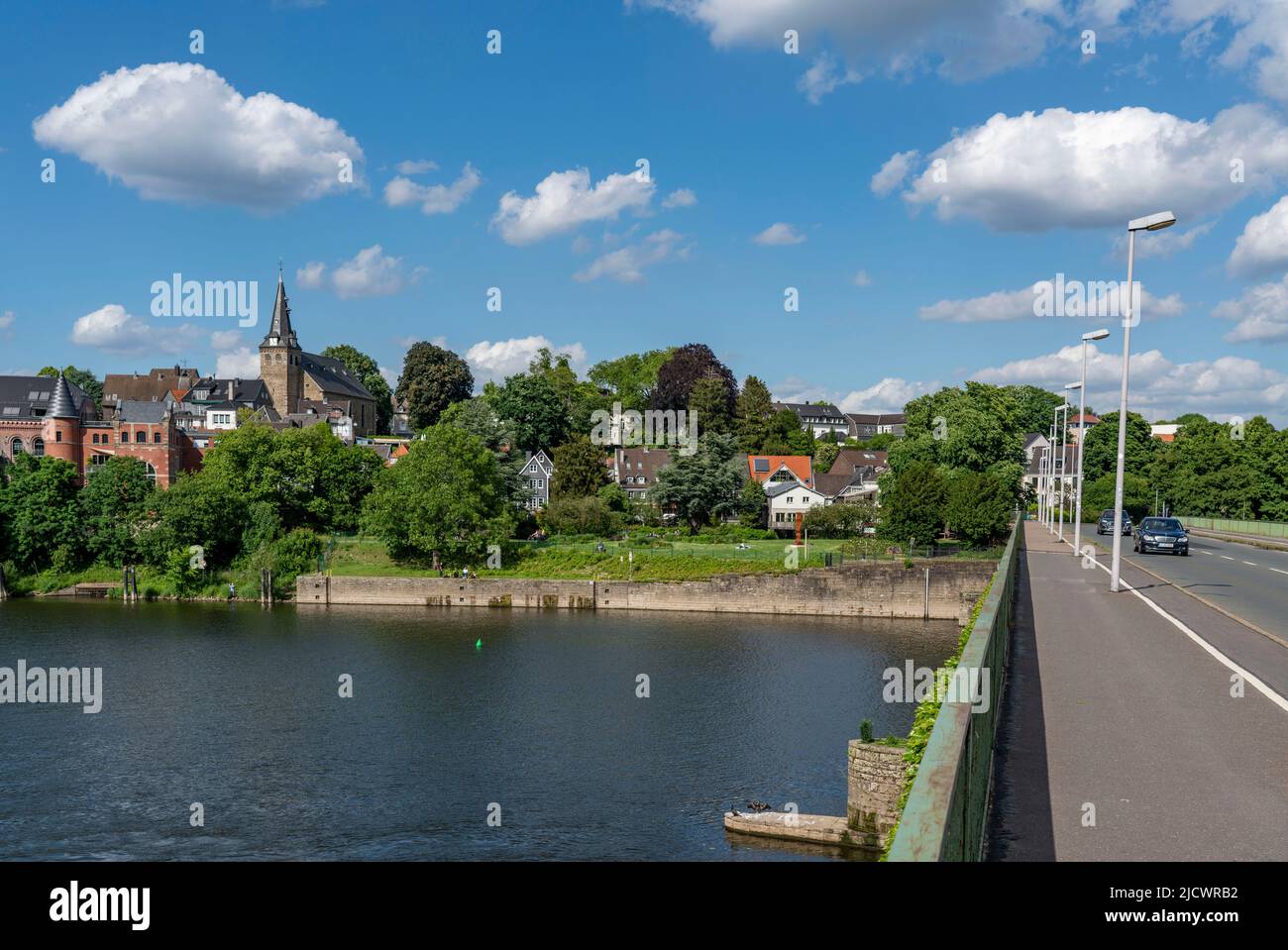 The old town of Essen-Kettwig, on the Ruhr River, Essen NRW, Germany ...