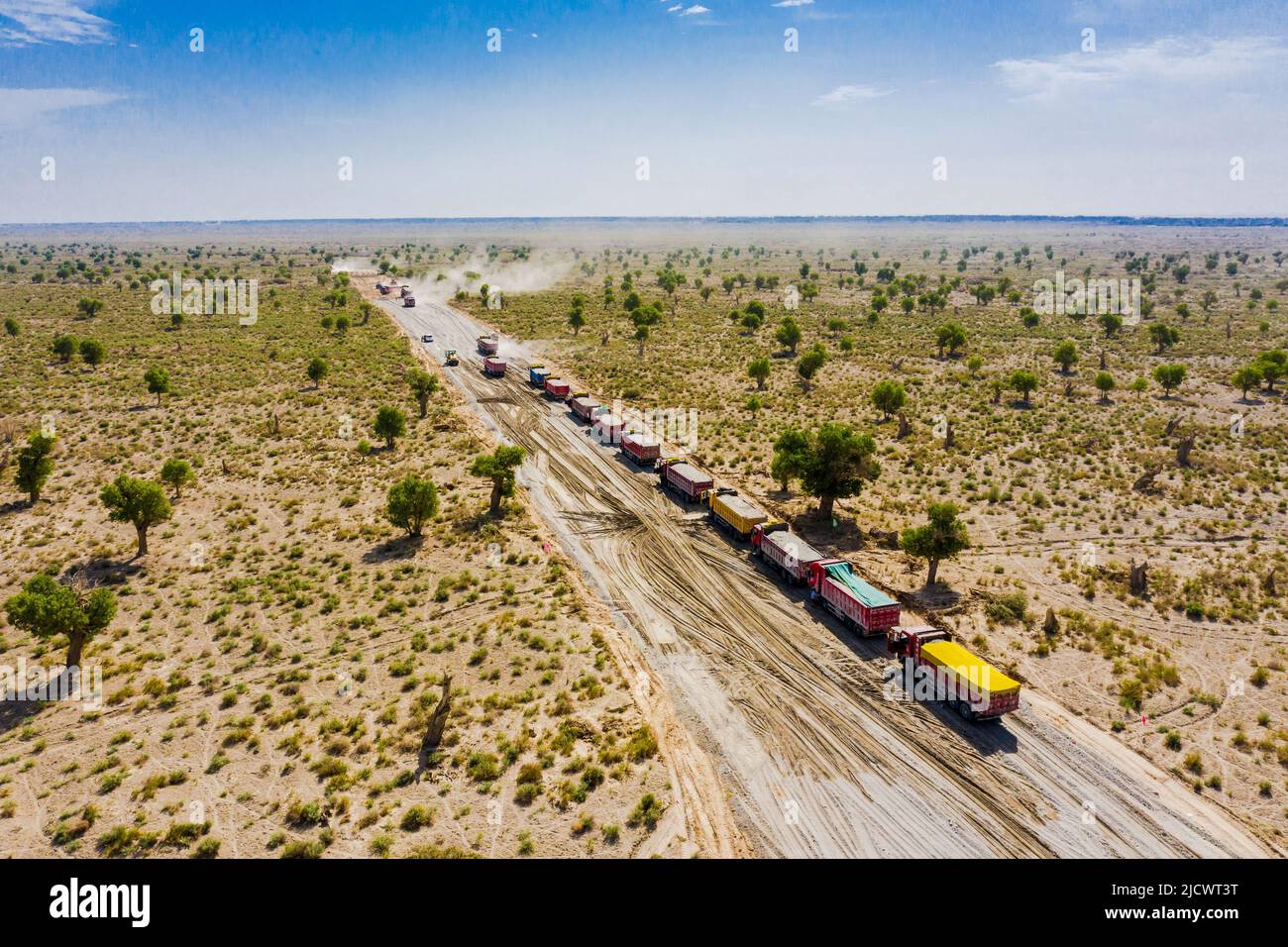 (220616) -- HOTAN, June 16, 2022 (Xinhua) -- Aerial photo taken on Sept ...