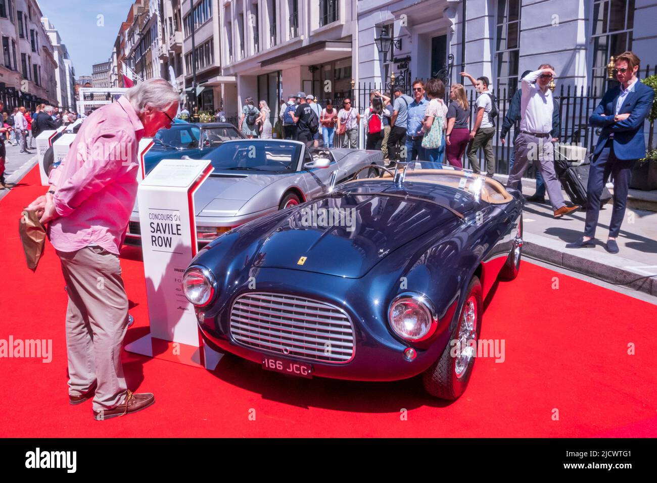 Concours on Savile Row classic automobile show London UK Stock Photo ...