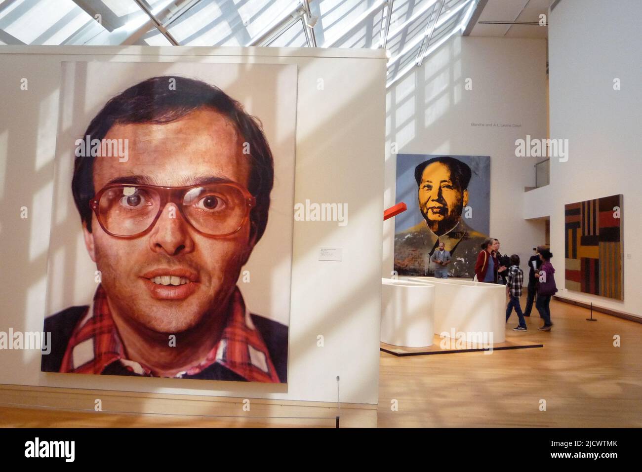 "Mark" by Chuck Close at the of Metropolitan Museum of New York Stock ...