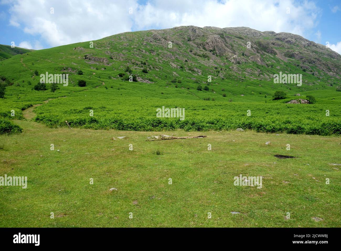 The Wainwright 'Middle Fell' from the Car Park in Greendale near ...