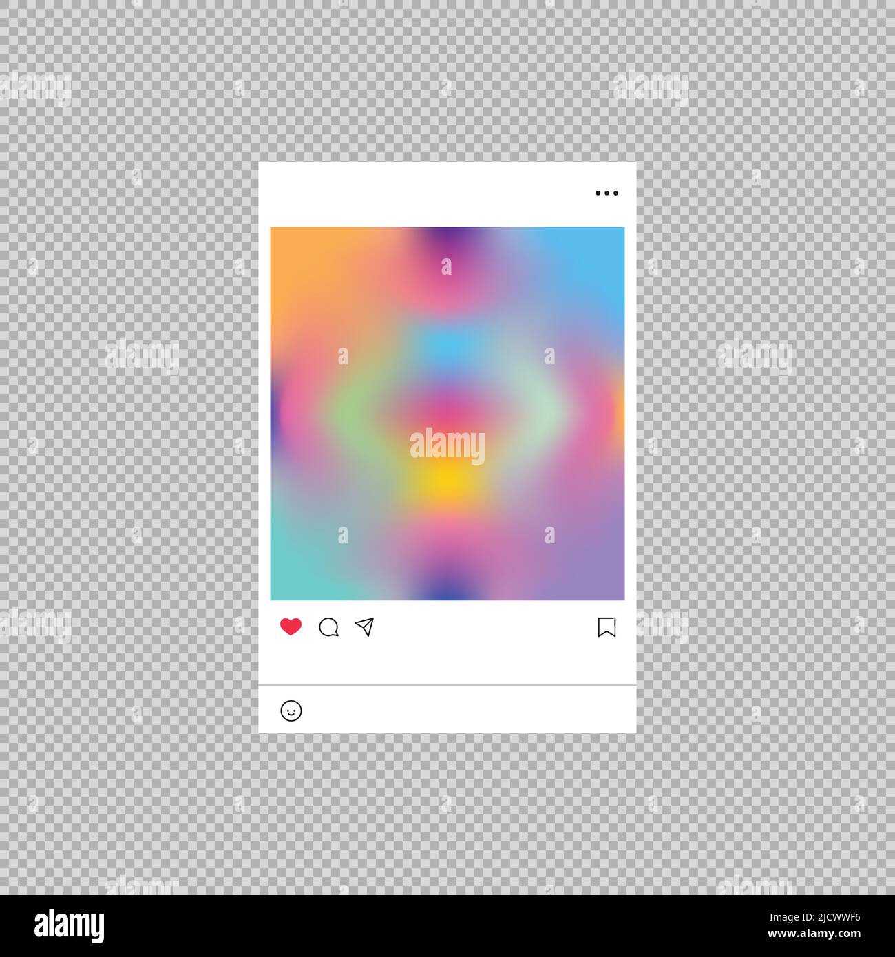 Social Network Interface. Social media design, Photo frame. Realistic ...