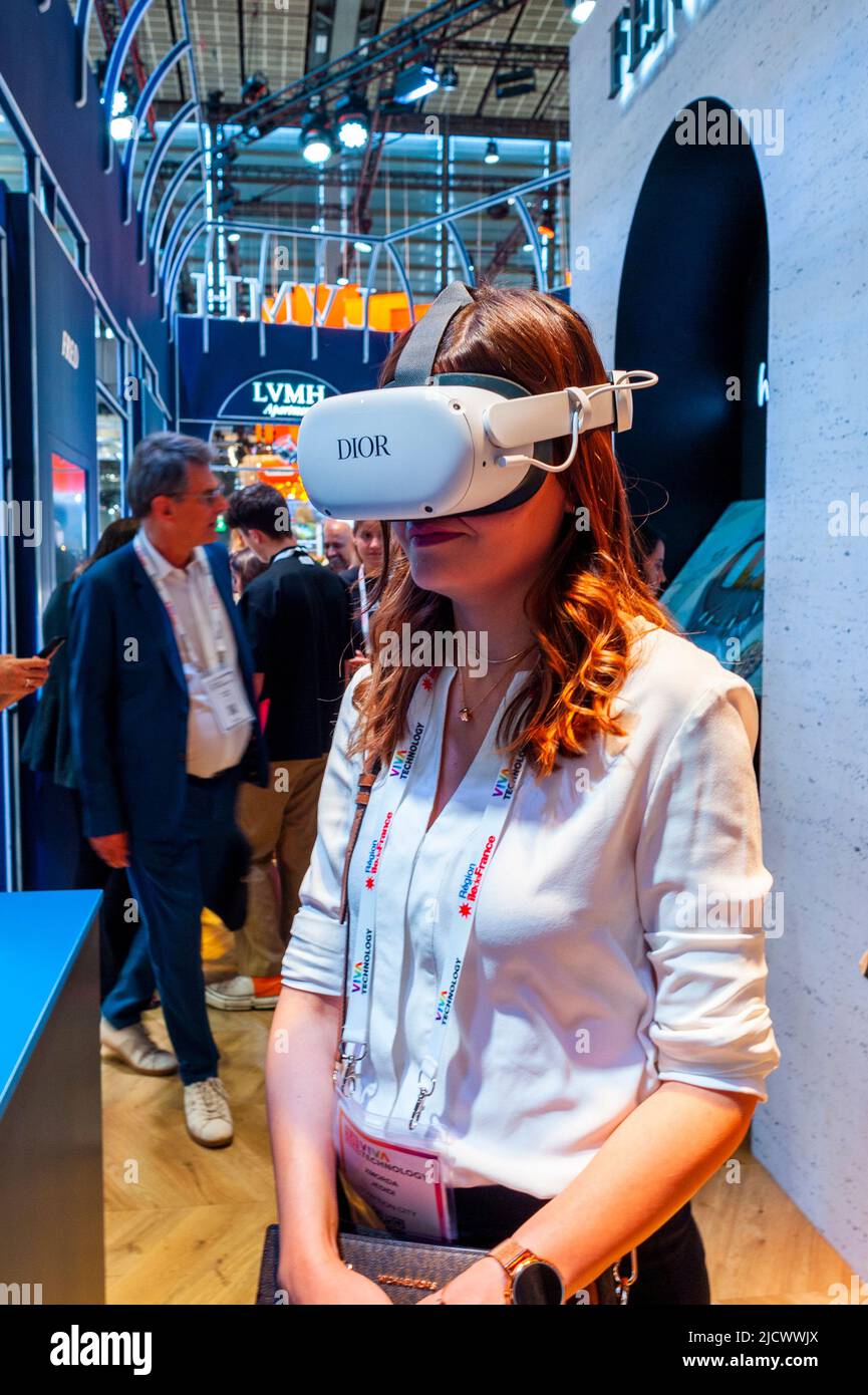 Paris, France, VIVA Technology Trade Show, French Company, LVMH, Dior ...